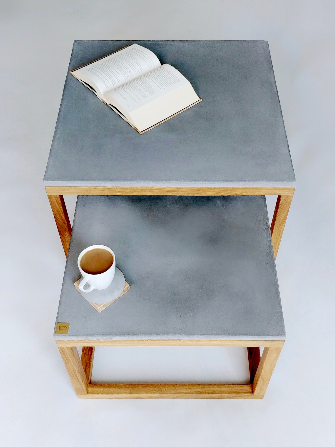 Concrete Coffee Table NALU Minimalist Industrial Side Table - Etsy