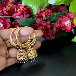 Antique Bali Jhumkas / Jhumki Earrings Jewelry / Indian Jumkas ...