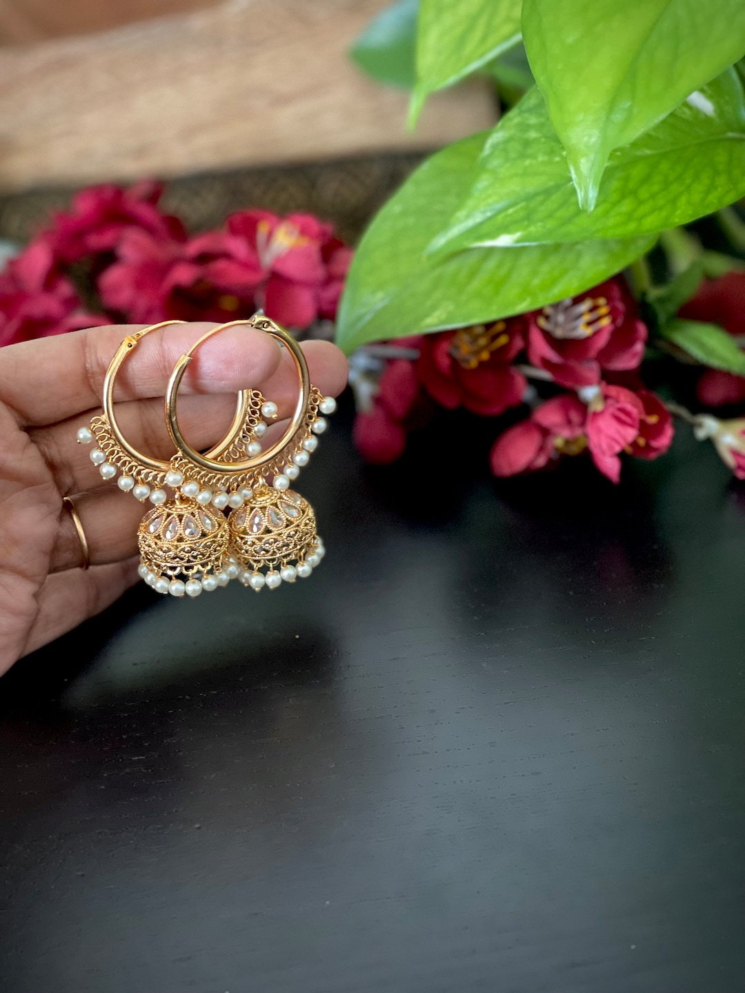 Antique Bali Jhumkas / Jhumki Earrings Jewelry / Indian Jumkas ...