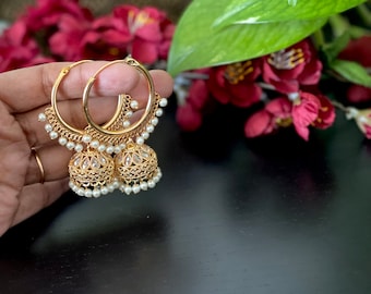 Antique Cute Bali Jhumkas / Jhumki Earrings Jewelry / Indian Jumkas ...