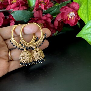 Antique Bali Jhumkas / Jhumki Earrings Jewelry / Indian Jumkas ...