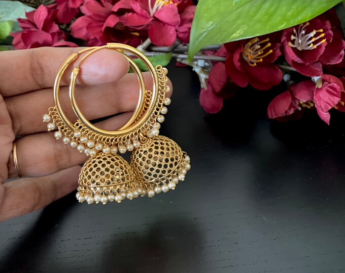 Bali Jhumkas / Jhumki Earrings Jewelry / Indian Jumkas / Jhumkas With ...