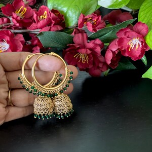 Antique Bali Jhumkas / Jhumki Earrings Jewelry / Indian Jumkas ...