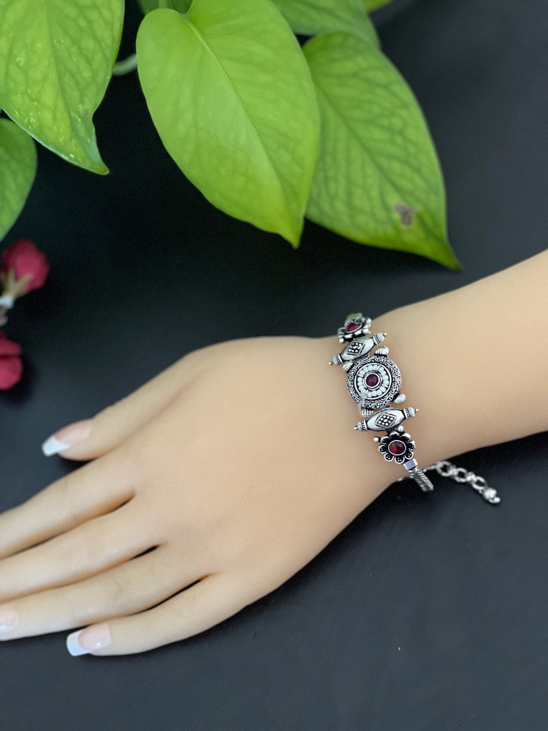 Single Oxidized Bracelet /temple Jewelry / Tribal Bracelet/ Nagas ...