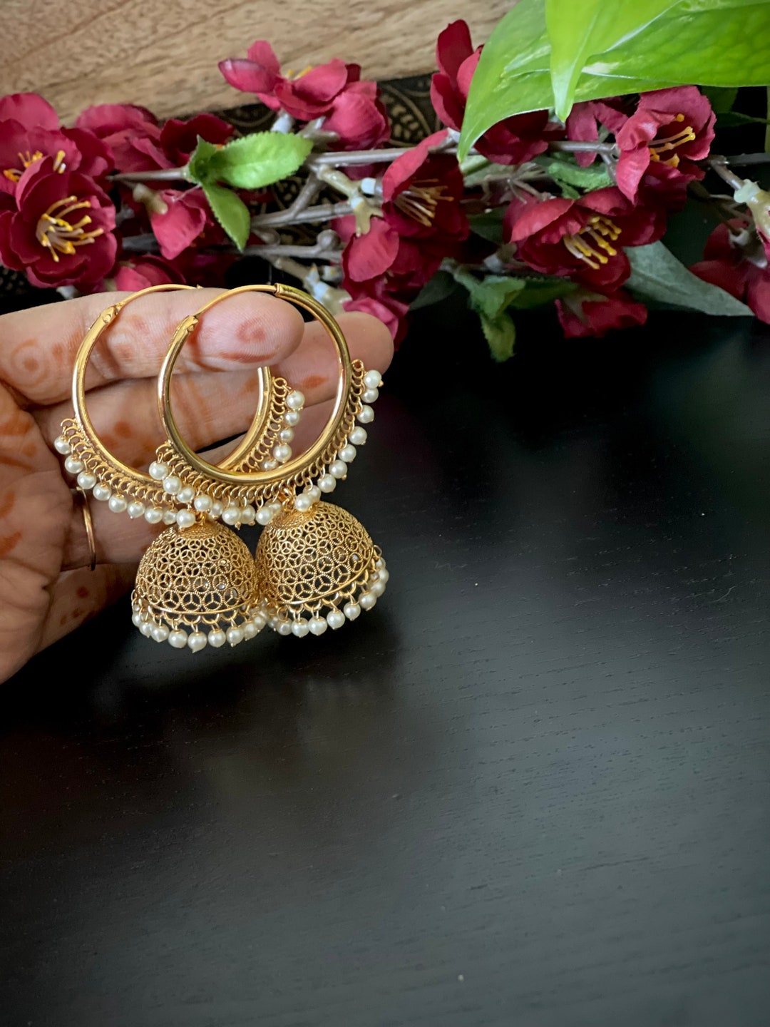 Bali Jhumkas / Jhumki Earrings Jewelry / Indian Jumkas / Jhumkas With ...
