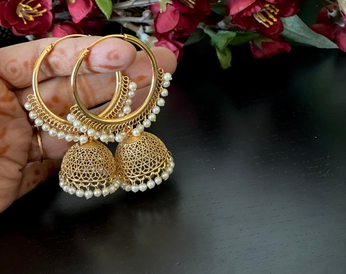 Bali Jhumkas / Jhumki Earrings Jewelry / Indian Jumkas / Jhumkas With ...