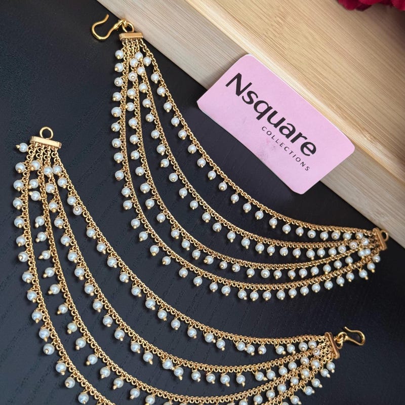 Layered Jhumka Chain - Etsy