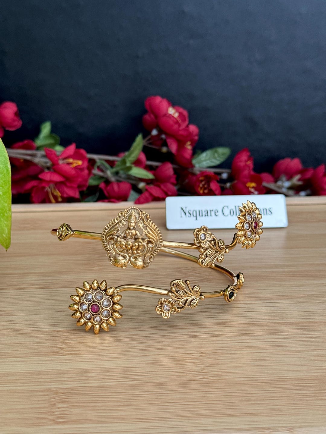 SINGLE Antique Lakshmi Armlet: Indian Bridal Bajuband - Etsy