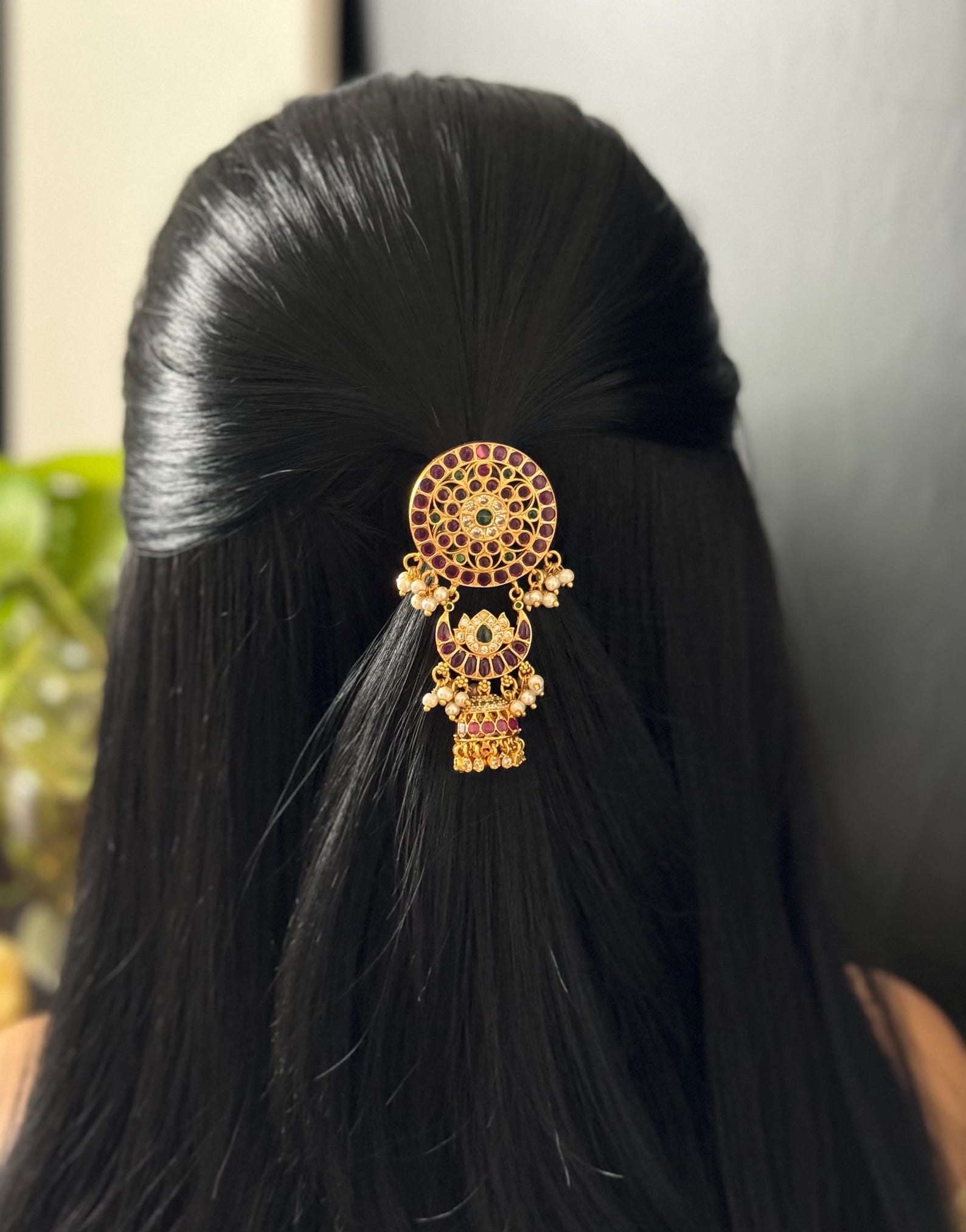 Antique Cute Hair Pin / Juda Pin / Veni Pin / Jada Billa / CZ Kemp Jada ...