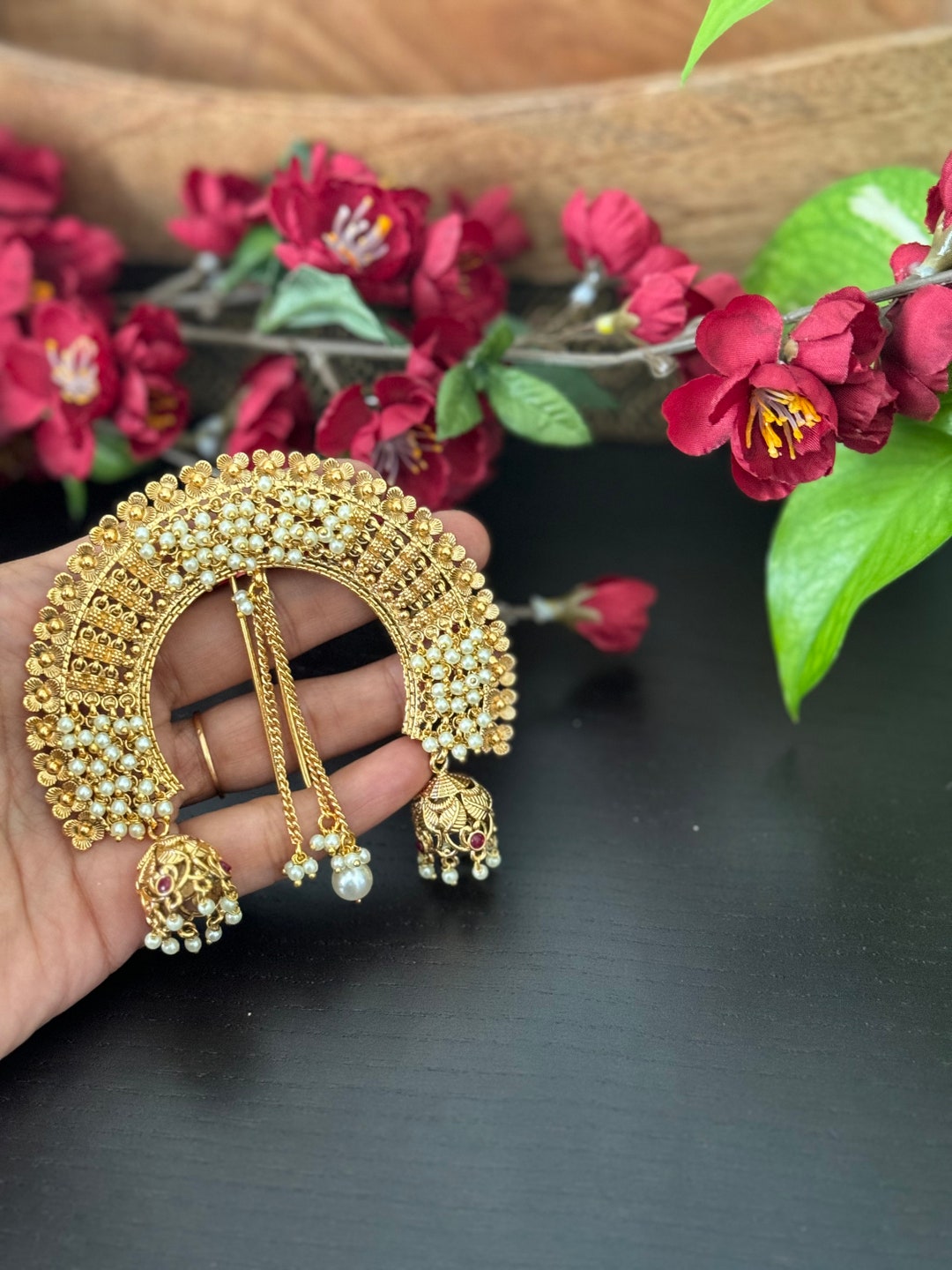 Antique Hair Pin / Juda Pin / Veni Pin / Polki Juda Pin / Classical ...