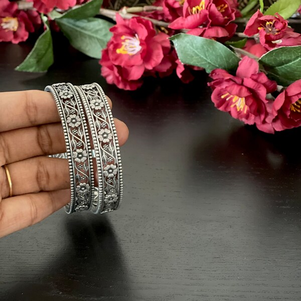 Oxidized Bangles - Etsy