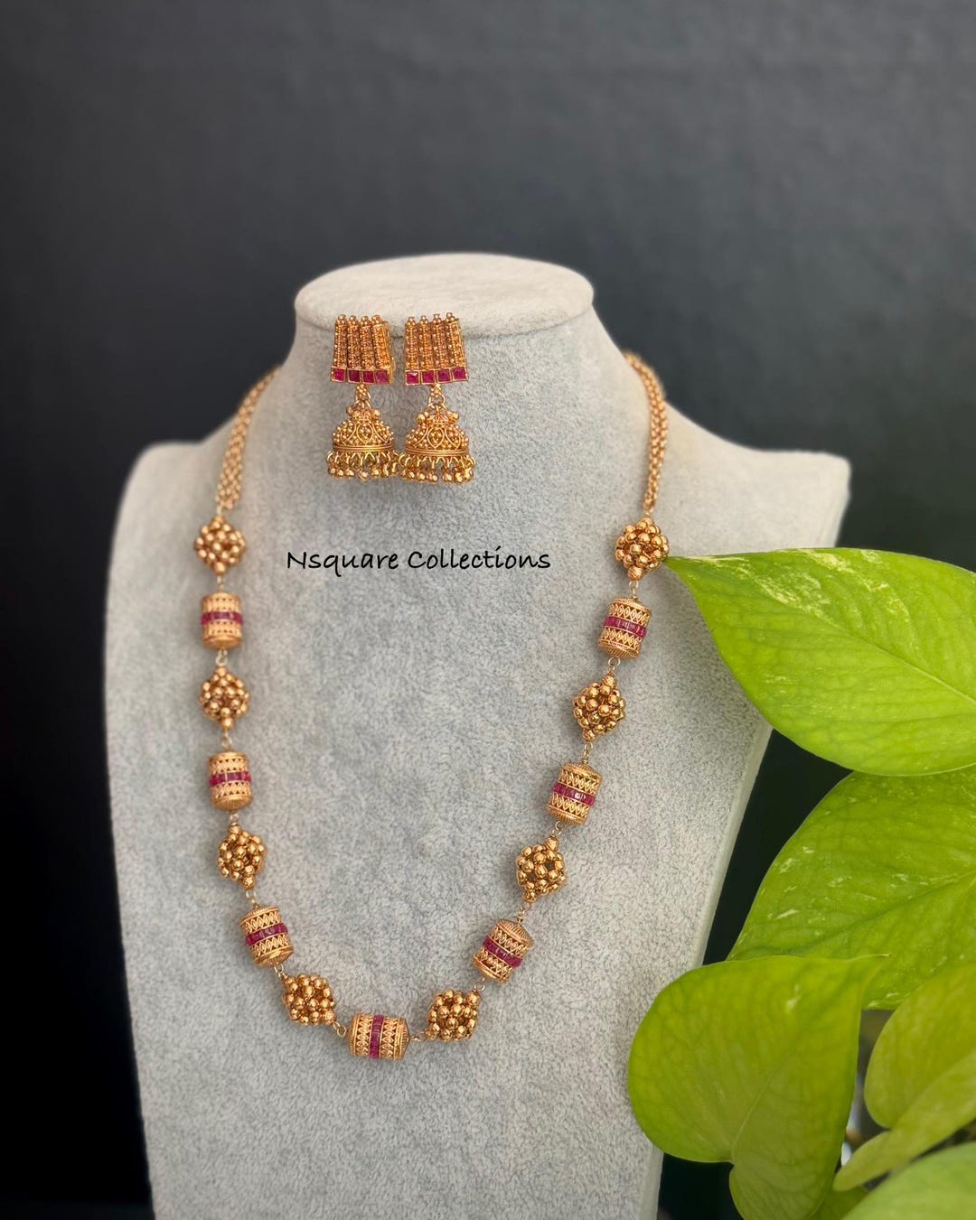 Antique Gold Necklace/ Matar Mala/gold Mala/temple Necklace/ Indian ...