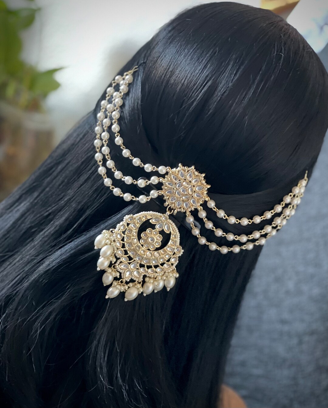 Kundan Hair Pin / Juda Pin / Veni Pin / Juda Pin / Classical - Etsy UK