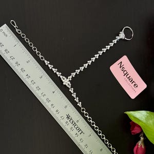 Single AD Bracelet/ Haathphool / Gold Finished Two Tone Ring Bracelet ...