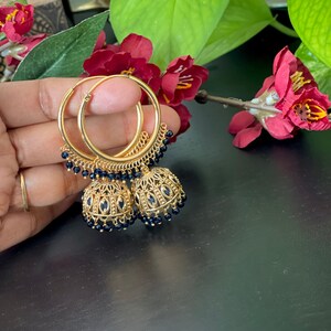 Antique Bali Jhumkas / Polki Jhumki Earrings Jewelry / Bridal Jhumkas ...