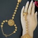 A Pair of Antique Gold Hathphool / Haathphool / Bracelet Ring Combo ...