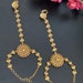 A Pair of Antique Gold Hathphool / Haathphool / Bracelet Ring Combo ...