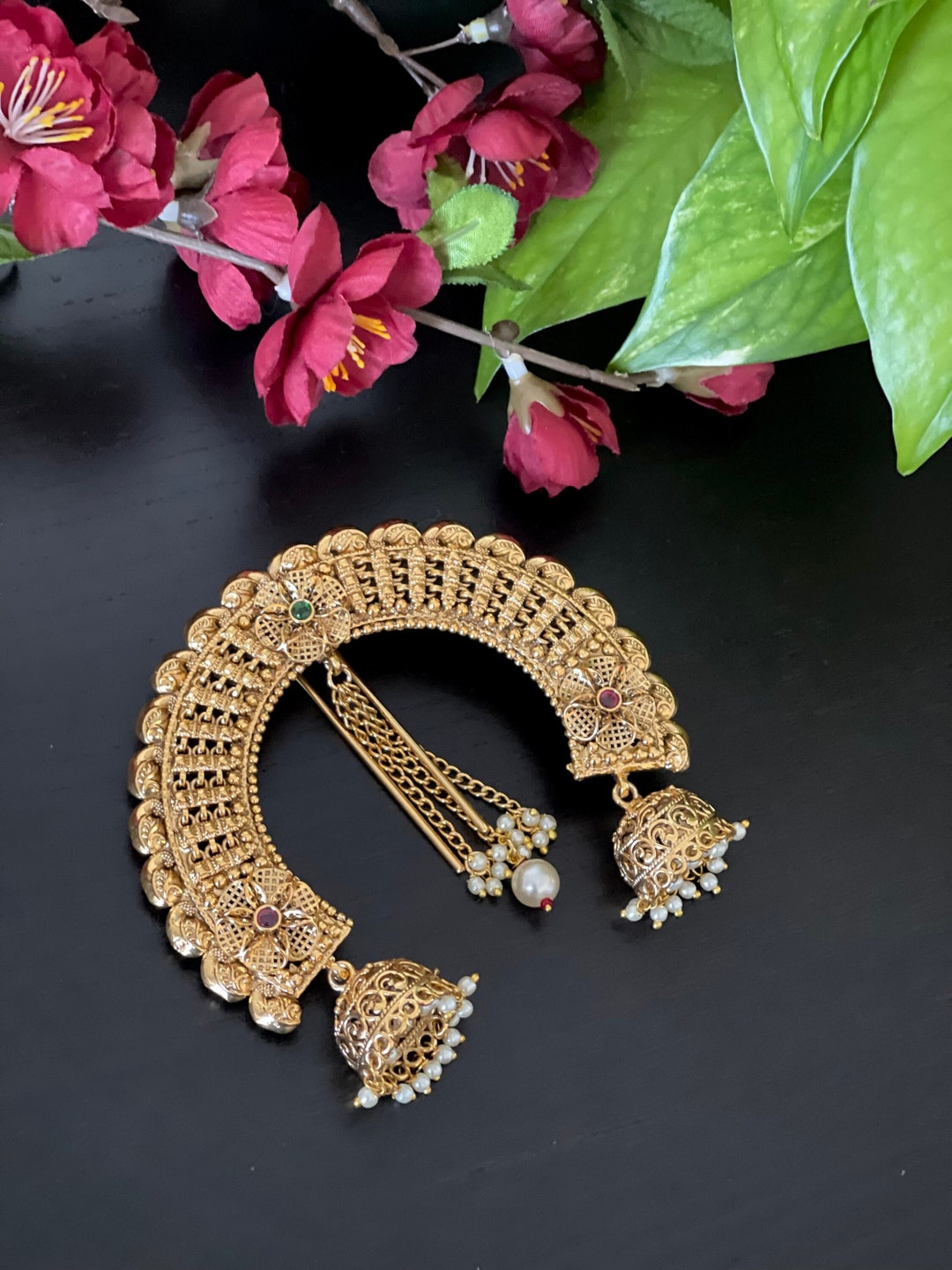 Antique Hair Pin / Juda Pin / Veni Pin / Polki Juda Pin / Classical ...