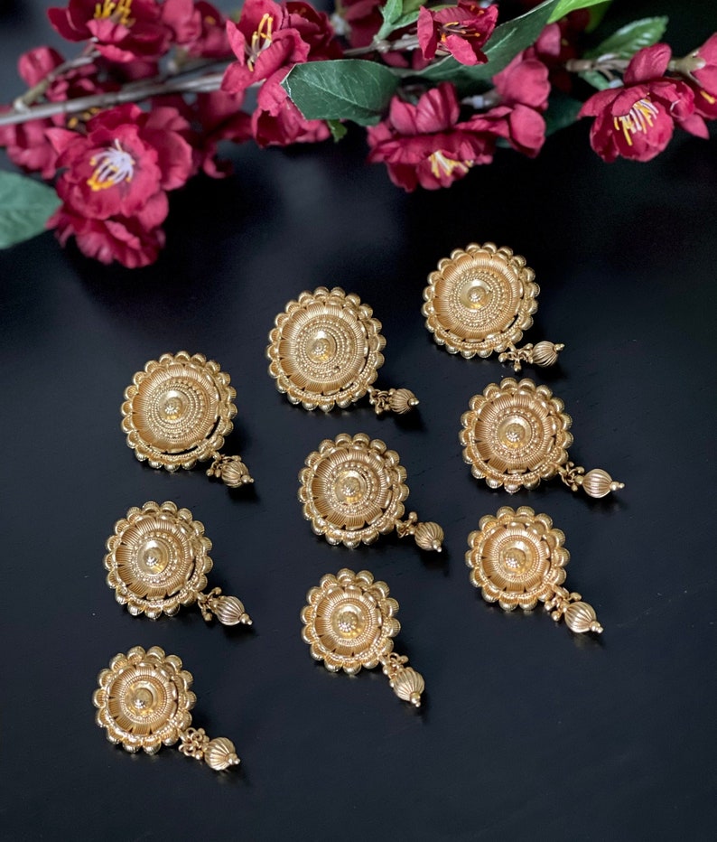 9 Piece Antique Hair Brooch / Indian Hair Pin Hair Decoration - Etsy