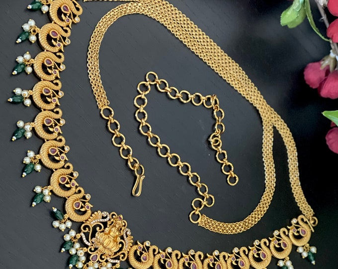 Antique Lakshmi Kamarbandh / Kamarpatta/ Indian Waist Chain/ Jewelry ...