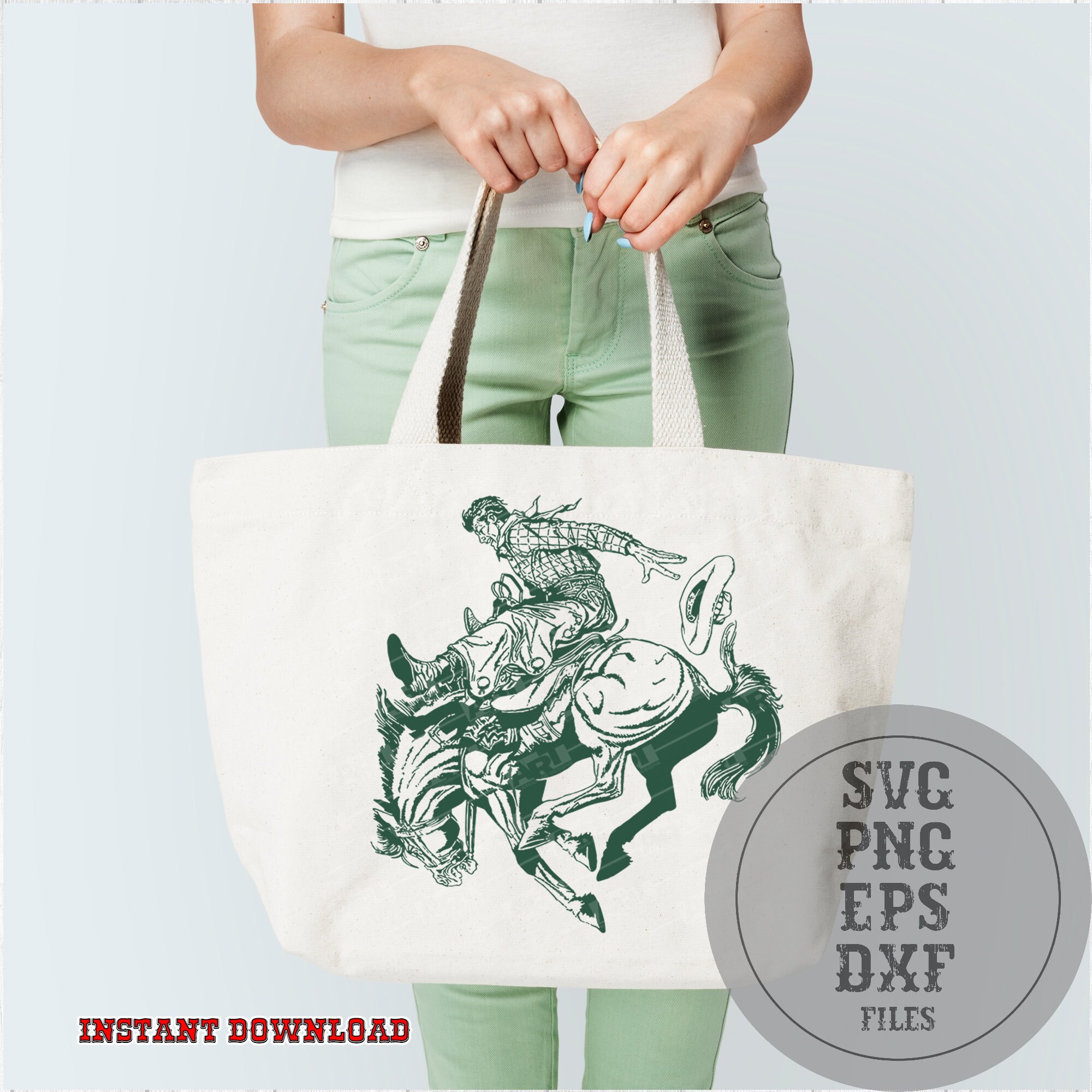 Cowboy on Bucking Bronco SVG, Saddle Bronc Riding SVG, Western Svg Png ...