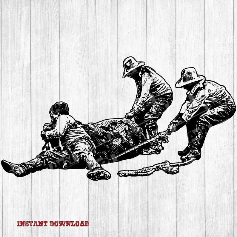 Cowboys Svg, Bulldogging Png, Breakaway Roper Svg, Rodeo Clip Art ...