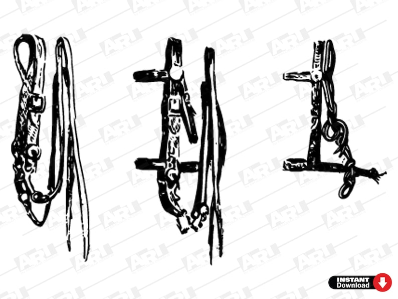 Vintage Cowboys Svg, Bridles Svg, Saddles Svg, Spurs and Boots Svg, Hat ...