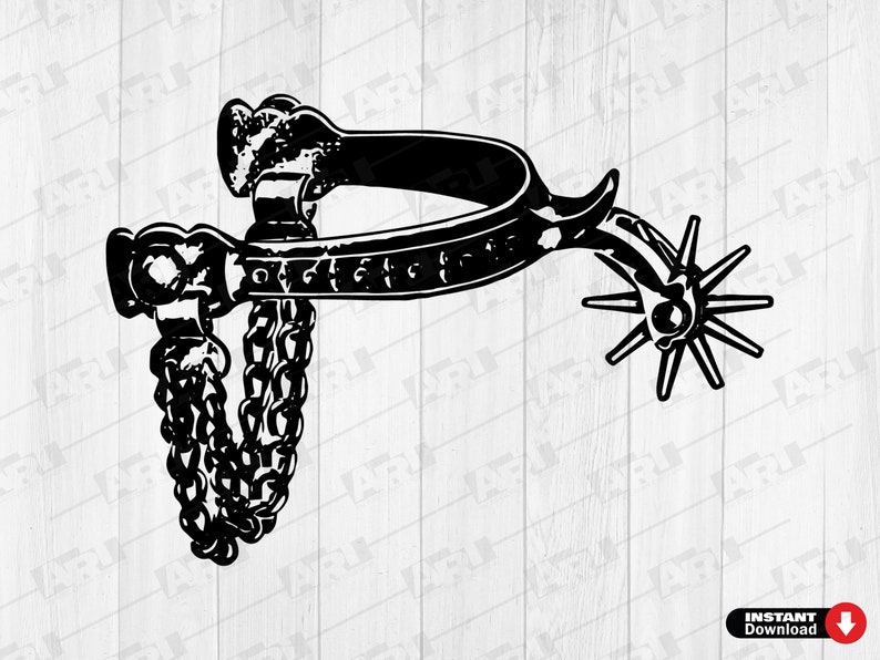 Vintage Cowboy Spurs SVG, Western SVG, Cowboy SVG for Sublimation ...
