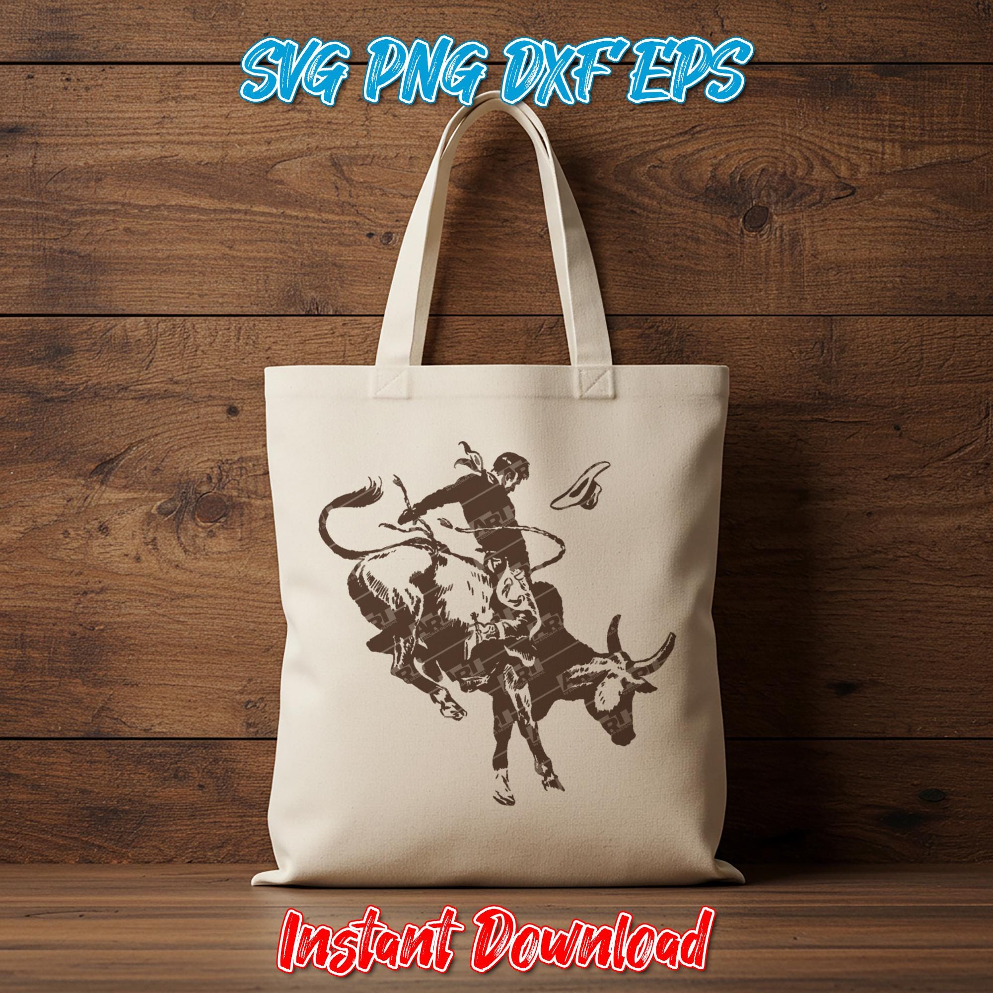 Bull Rider SVG 2 Styles Rodeo Bull Riding Clipart Western Cowboy ...