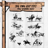 Breakaway Roper SVG, Western Horse, Roper, Ranch Riding, Cowboy ...