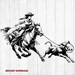 Rodeo Cowgirl SVG – Breakaway Roping Clipart, Western Design (300 DPI ...