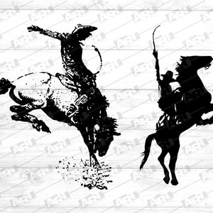 Western SVG, Cowboy Roping, Cowboy Herding Bulls, Cowboy Lassoing ...