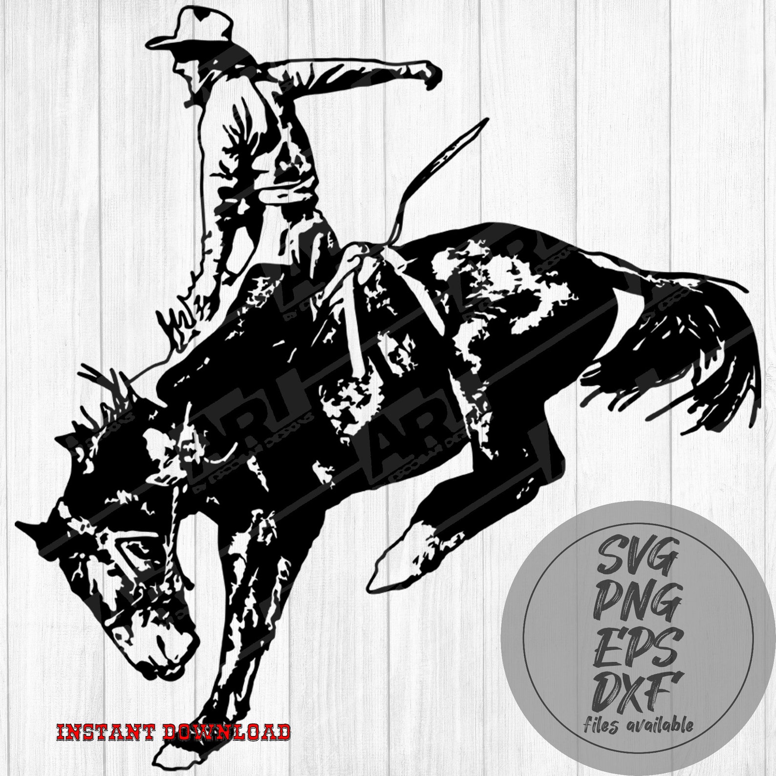 Western Cowboy SVG PNG, Saddle Bronc Riding Svg, Rodeo Svg, Bucking ...