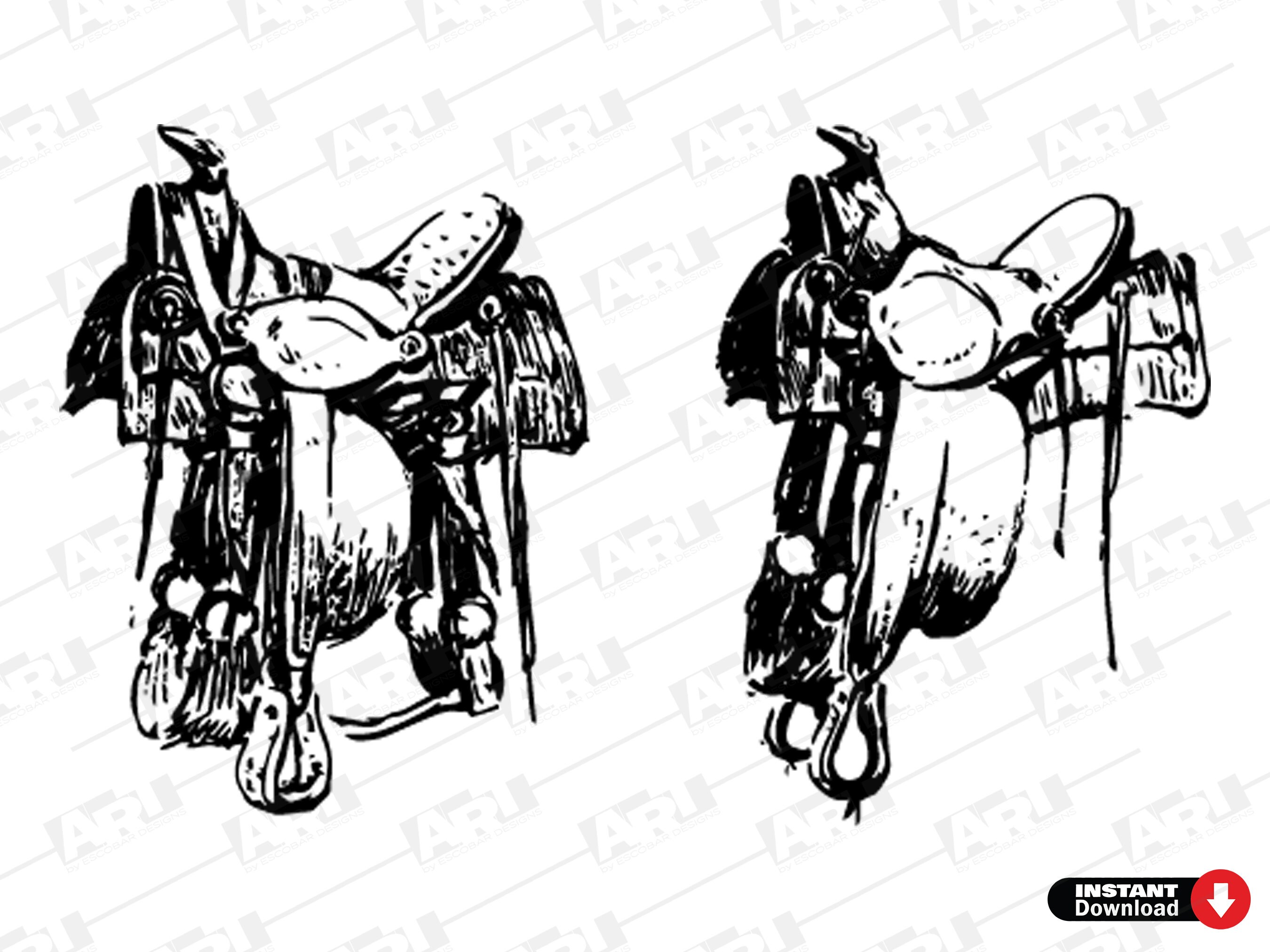 Western Cowboy Svg, Bridles Svg, Saddles Svg, Spurs and Boots Svg, Hat ...