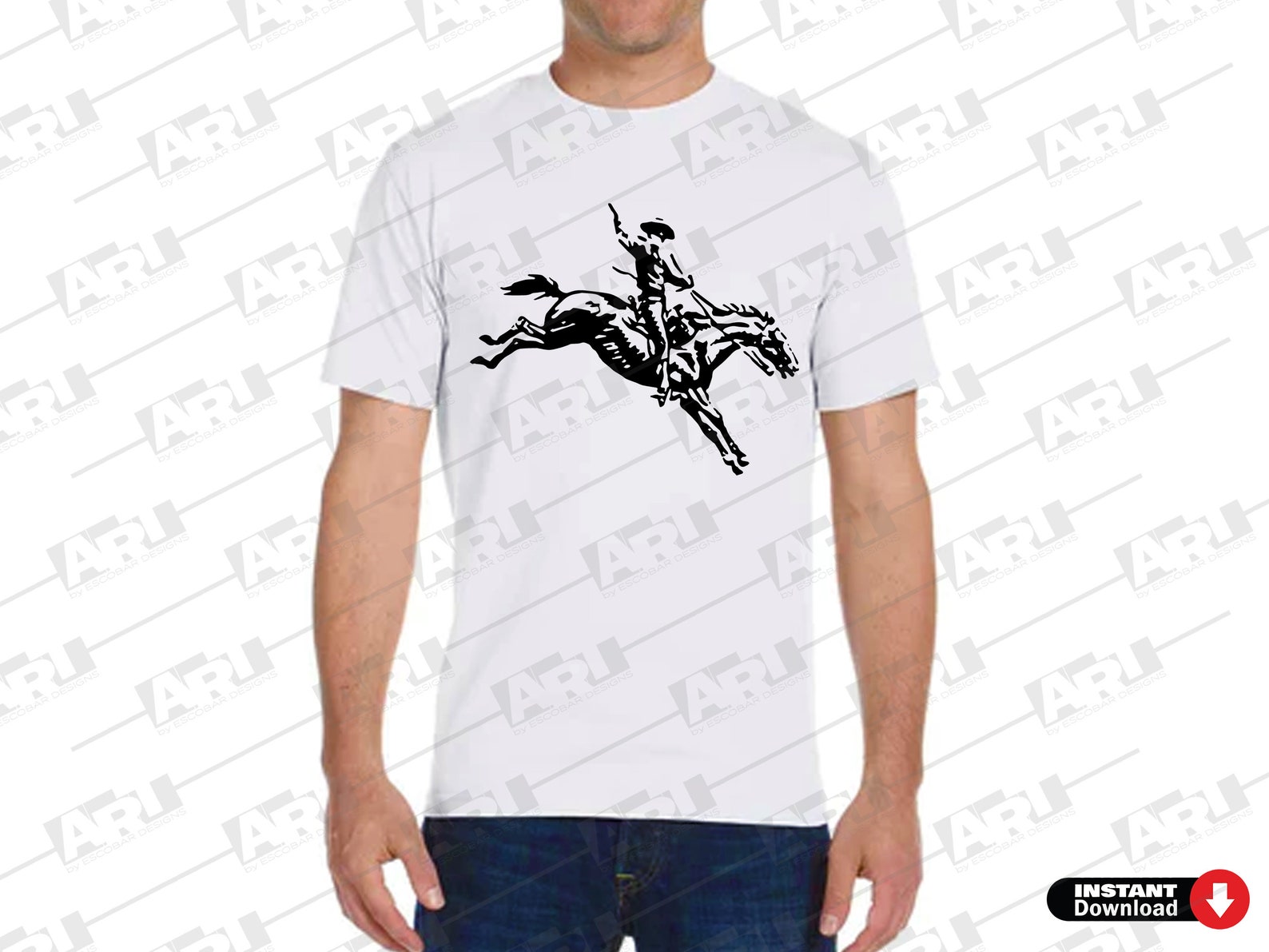 Cowboys Saddle Bronc Riding SVG, Western SVG, Cowboy Rodeo SVG Clip Art ...