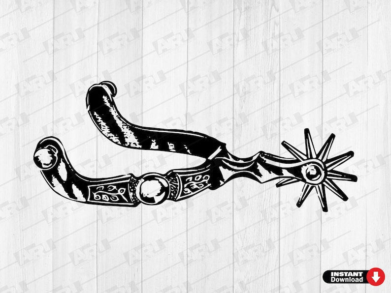 Vintage Cowboy Spurs SVG, Western SVG, Cowboy SVG for Sublimation ...