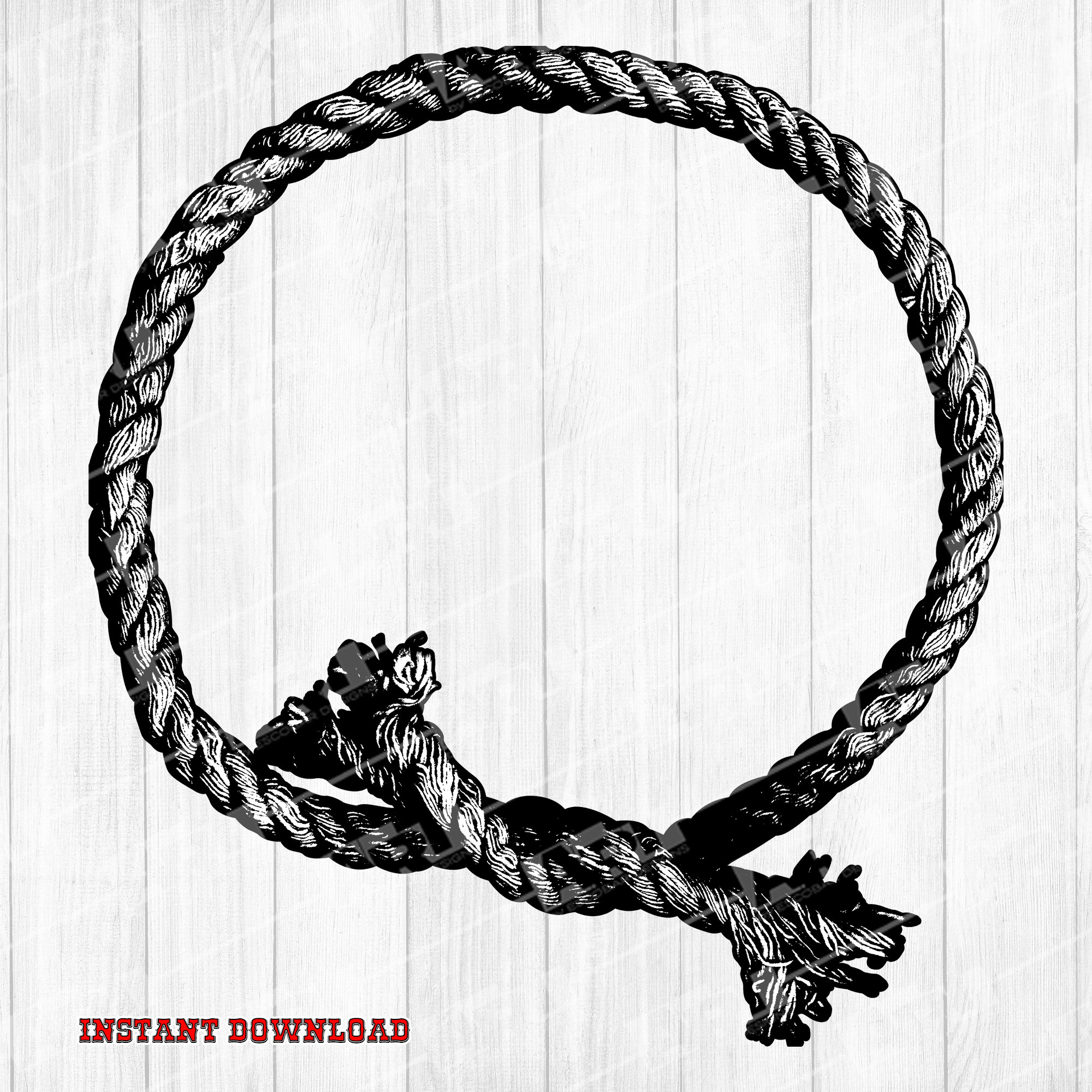 Western Lariat & Rope SVG PNG Bundle – Clipart for Sublimation, DTG ...