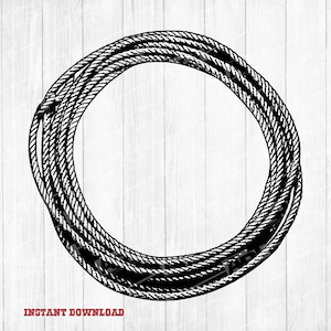 Western Lariat & Rope SVG PNG Bundle – Clipart for Sublimation, DTG ...
