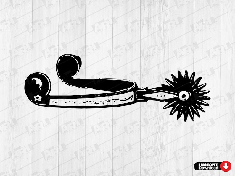 Vintage Cowboy Spurs SVG, Western SVG, Cowboy SVG for Sublimation ...