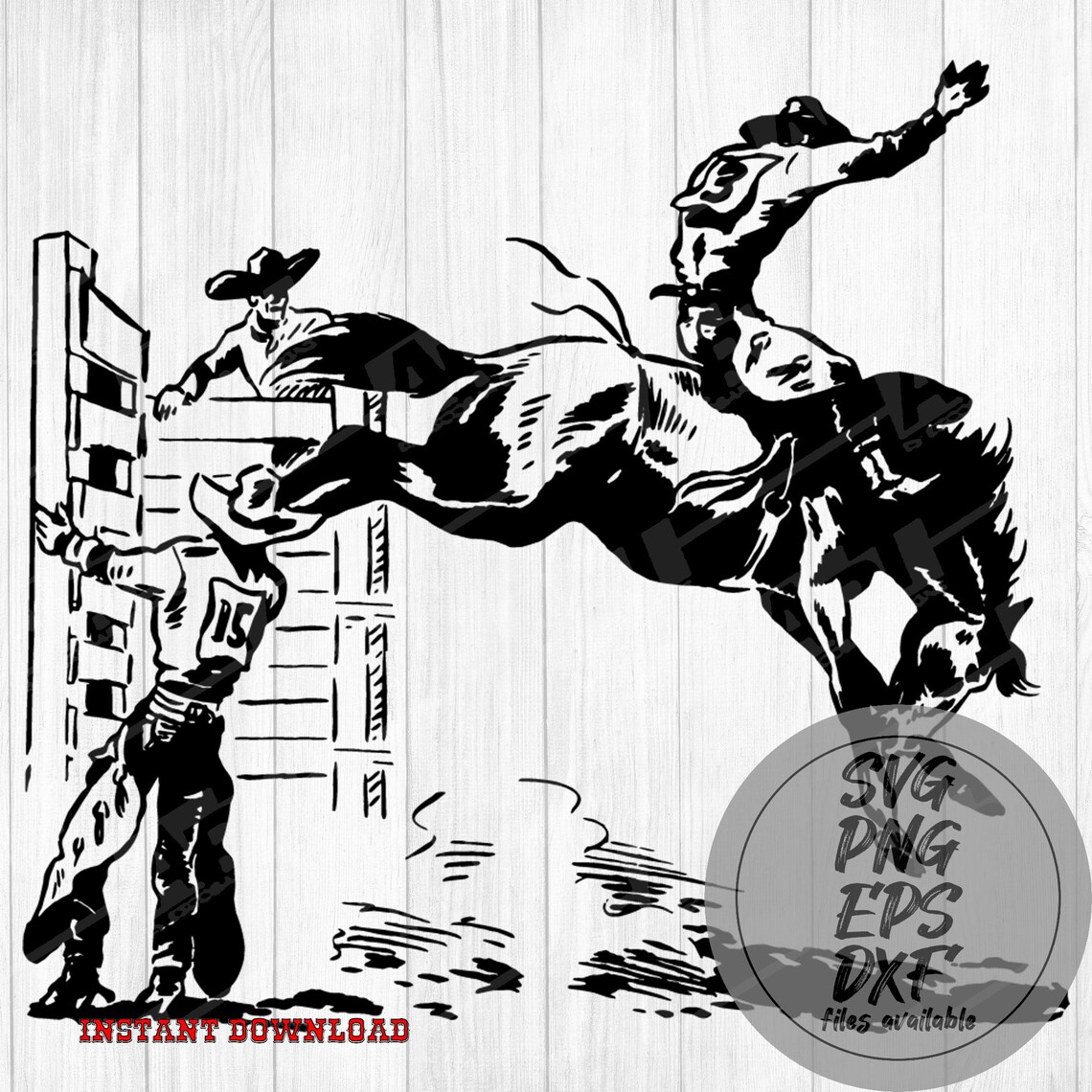 Cowboy Png, Saddle Bronc Riders SVG, Western Svg, Rodeo Clip Art Bundle ...