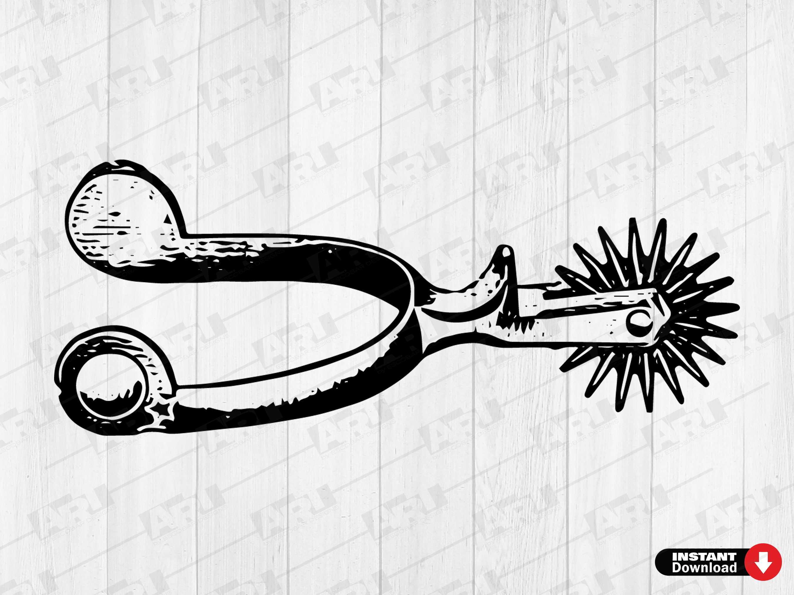 Vintage Cowboy Spurs SVG, Western SVG, Cowboy SVG for Sublimation ...