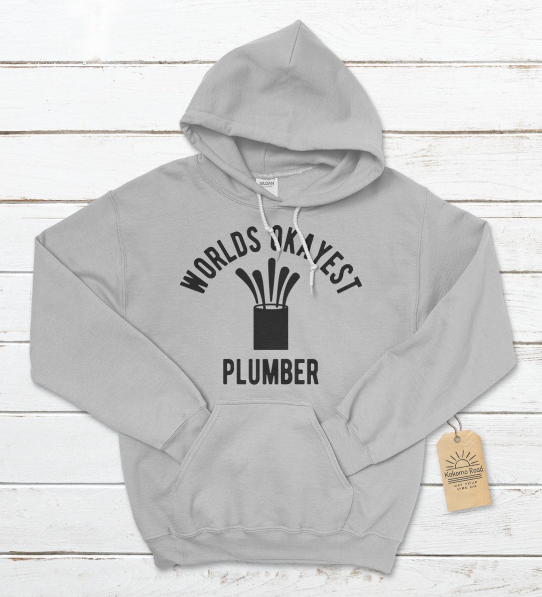 Worlds Okayest Plumber Unisex Hoodie, Funny Plumber Gift - Etsy