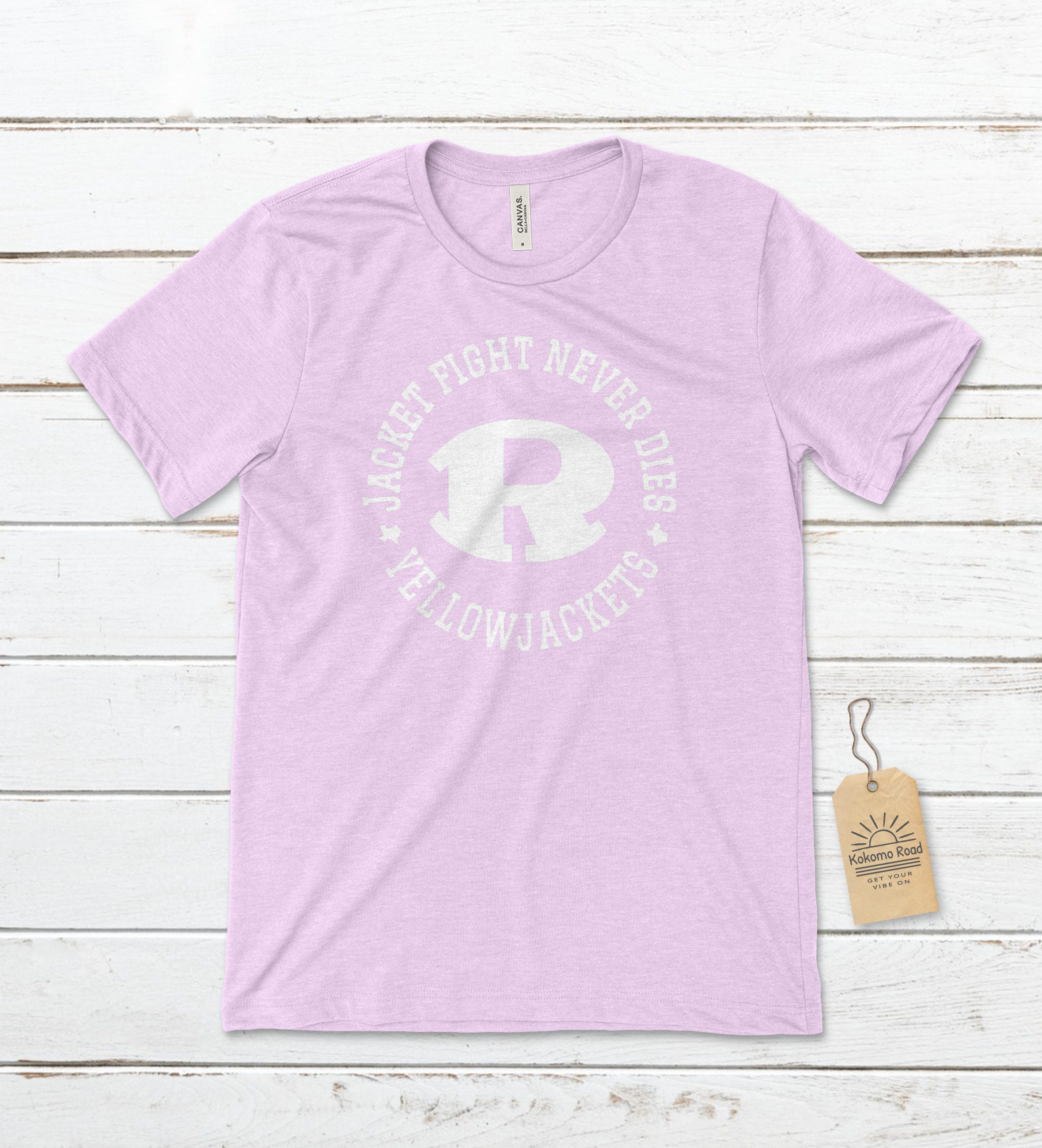 Rockwall Rockin R Jacket Fight Never Dies Yellowjackets Unisex T-shirt ...