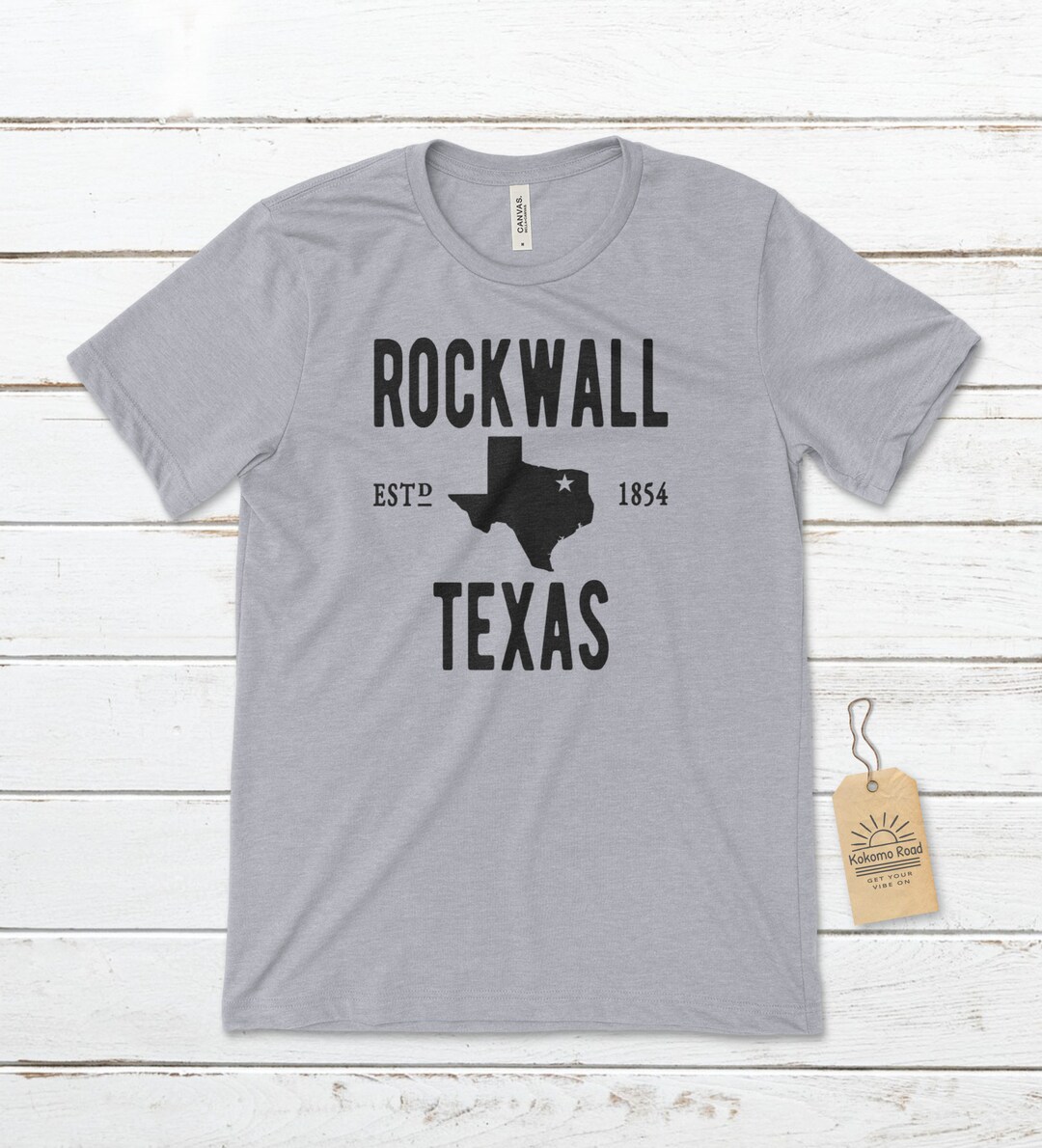 Rockwall Texas T-shirt, Est 1854, Unisex Cotton Tee - Etsy