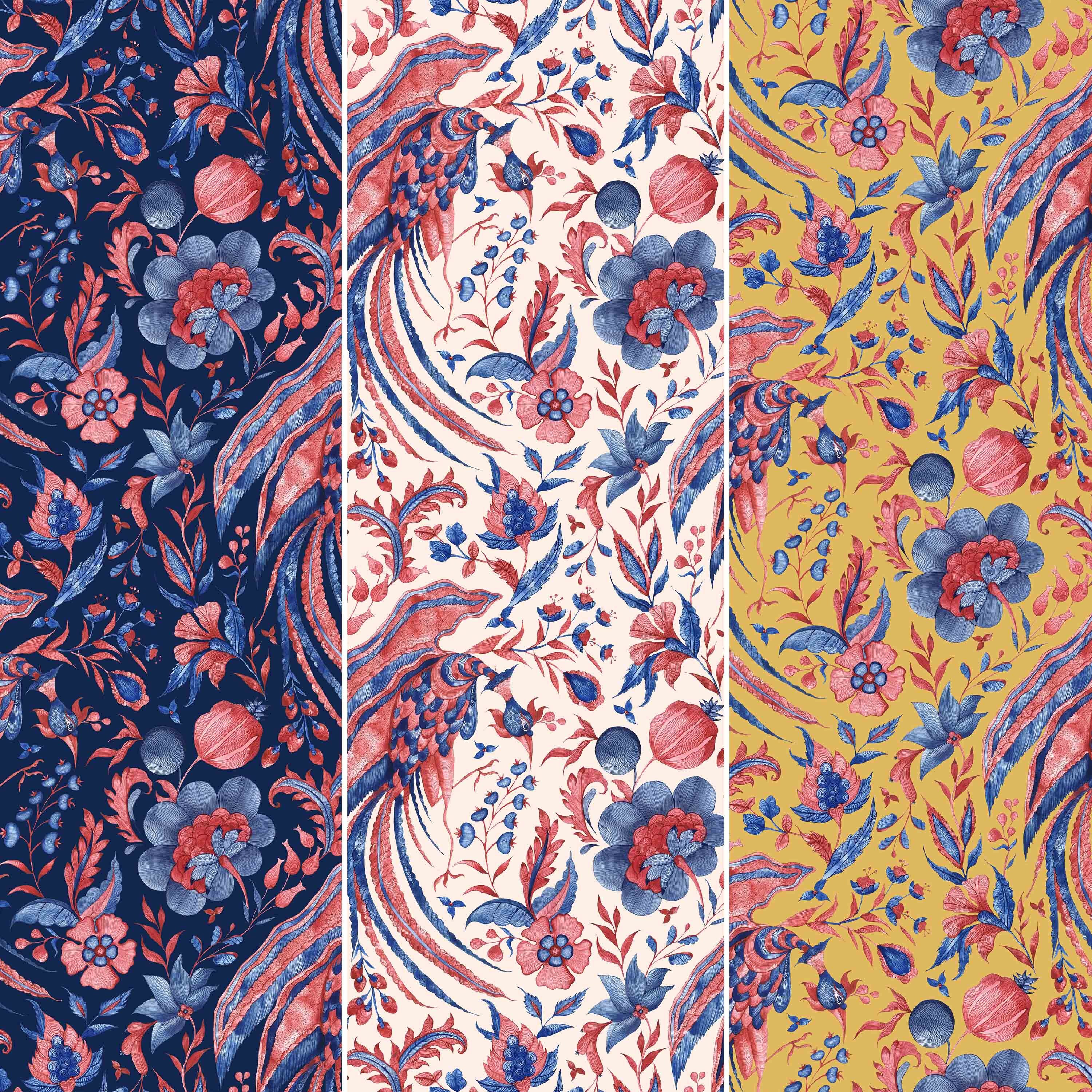 Palampore Indian Floral Seamless Pattern Digital Fashion Print Home ...