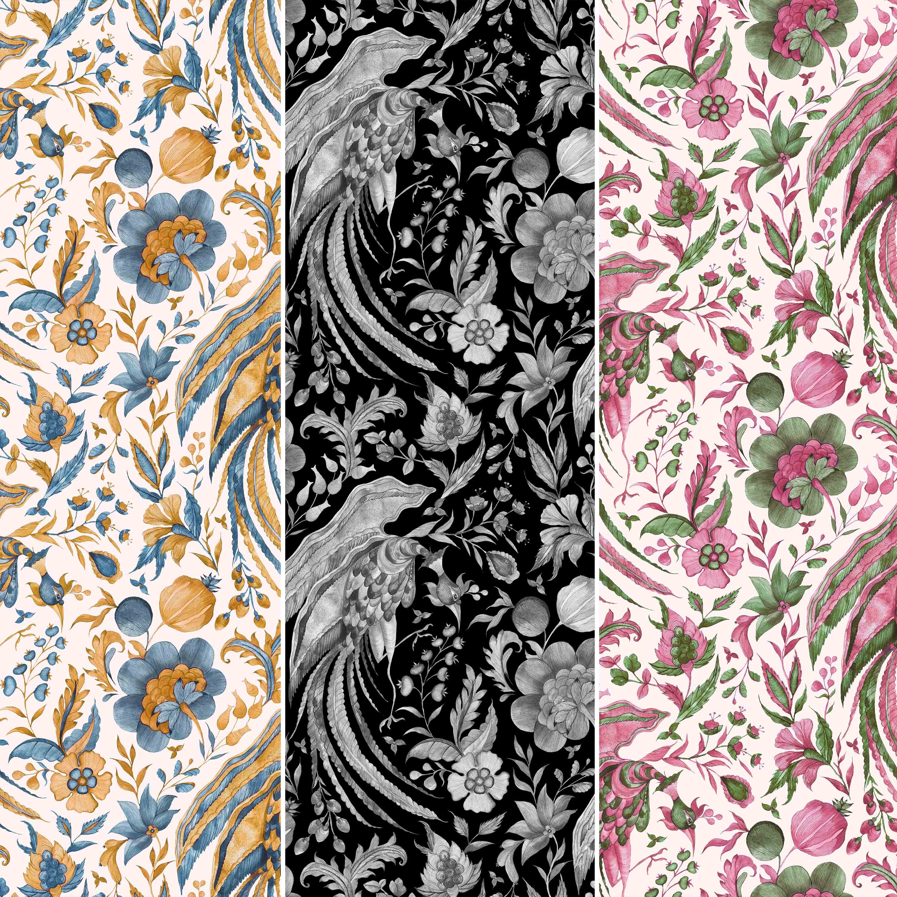 Palampore Indian Floral Seamless Pattern Digital Fashion Print Home ...