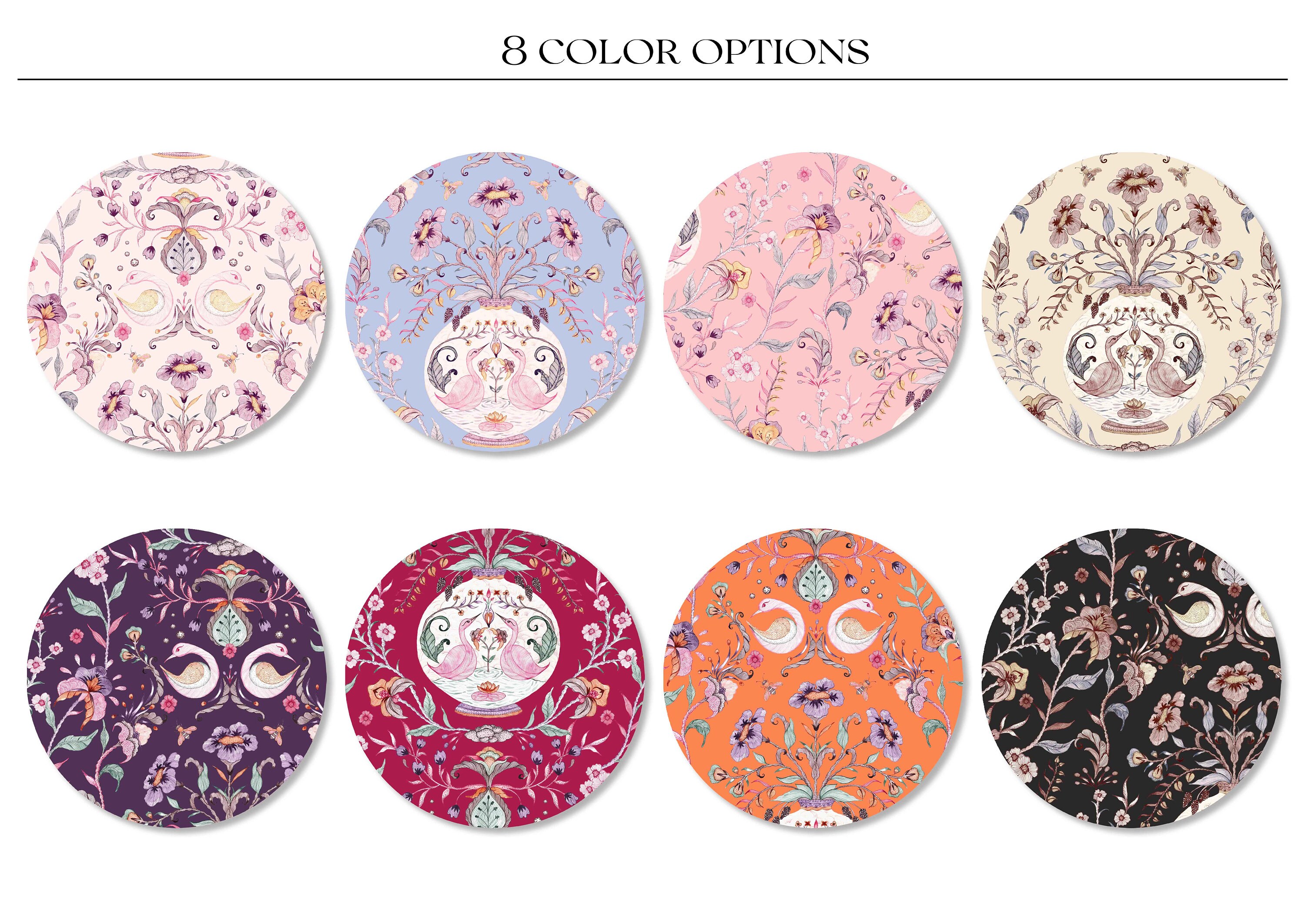 Hansini Floral Print Flora Fauna Pattern Vintage Print Wallpaper Design ...
