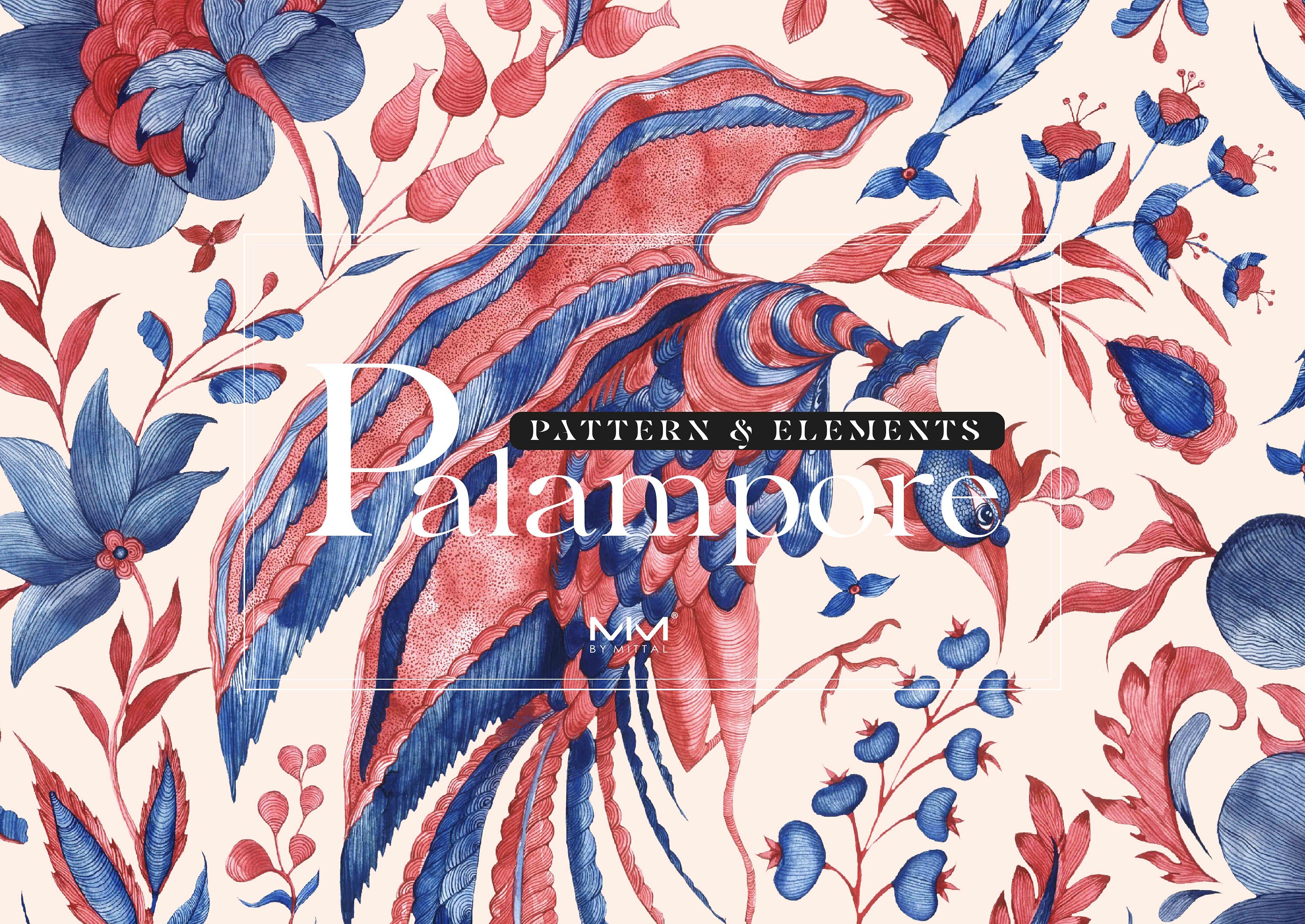 Palampore Indian Floral Seamless Pattern Digital Fashion Print Home ...
