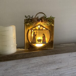 Lighted Nativity - Etsy