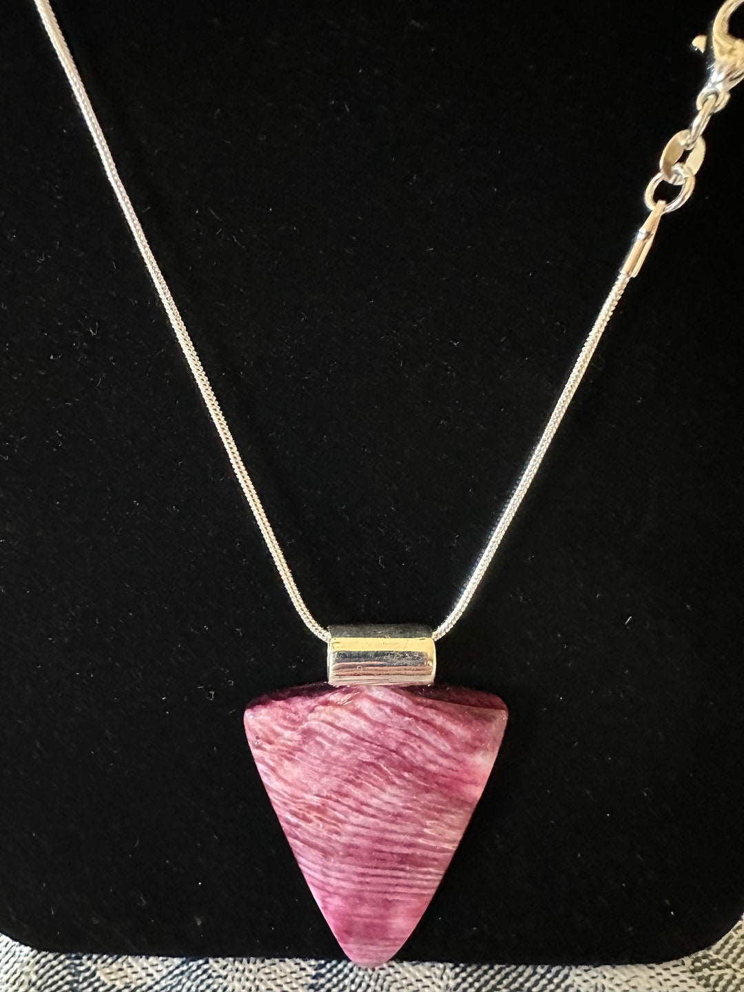 Purple Spiny Oyster Pendant & Earring Set - Etsy